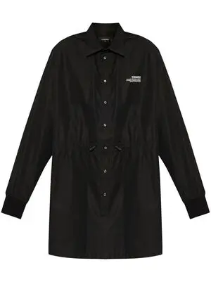 Dsquared2 Logo-print Mini Shirt Dress - Black