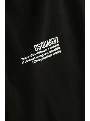 Dsquared2 Logo-print Mini Shirt Dress - Black