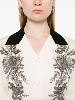Zimmermann Short-sleeve Floral Print Shirt