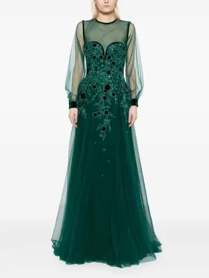 SAIID KOBEISY Bead-embellished Gown