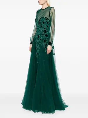 SAIID KOBEISY Bead-embellished Gown
