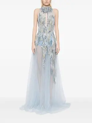 SAIID KOBEISY Embroidered Dress