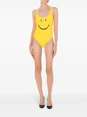 Moschino Smiley Face-motif Swimsuit