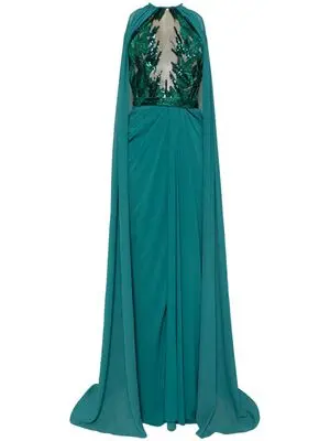 SAIID KOBEISY Pleated Gown