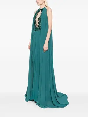 SAIID KOBEISY Pleated Gown