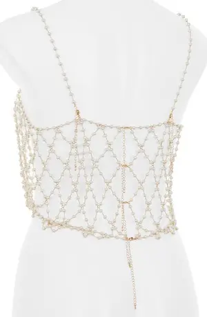 Bluebella Imitation Pearl Cropped Camisole