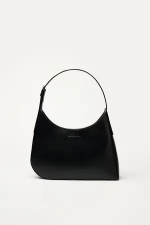 WANT Les Essentiels Arch Smooth Leather Shoulder Bag - Black