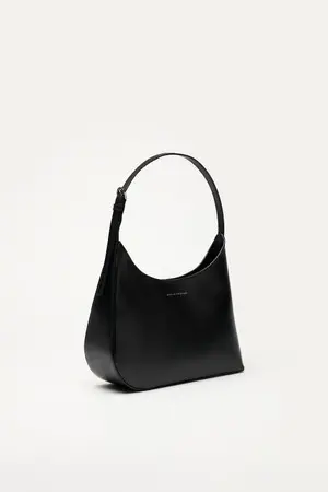 WANT Les Essentiels Arch Smooth Leather Shoulder Bag - Black