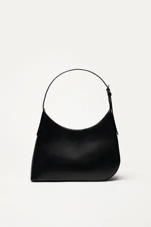 WANT Les Essentiels Arch Smooth Leather Shoulder Bag - Black