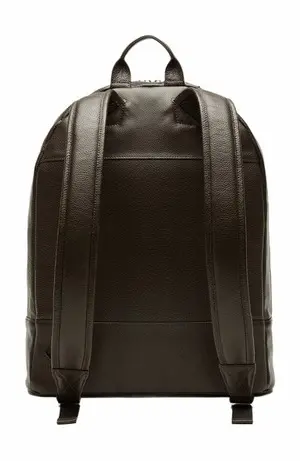 WANT Les Essentiels Kastrup Pebble-grained Leather Backpack - Dark Brown