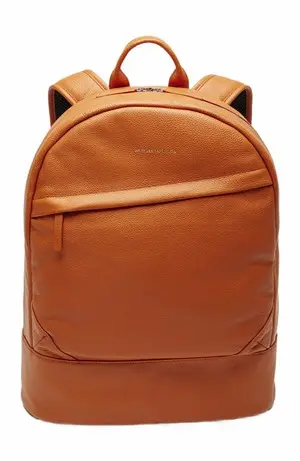 WANT Les Essentiels Want Les Essentiels Kastrup Pebble-Grained Leather Backpack Orange