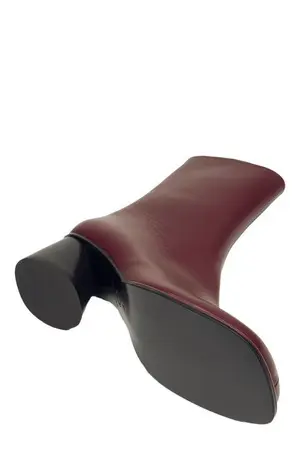 WANT Les Essentiels Holton Leather Heeled Boots - Dark Cherry