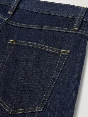 FRAME The Hang Cropped Straight-leg Jeans - Blue