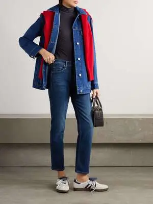 MOTHER The Mid-rise Rider Flood Skinny Jeans