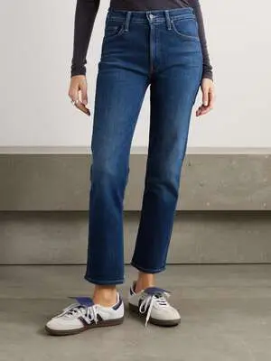 MOTHER The Mid-rise Rider Flood Skinny Jeans