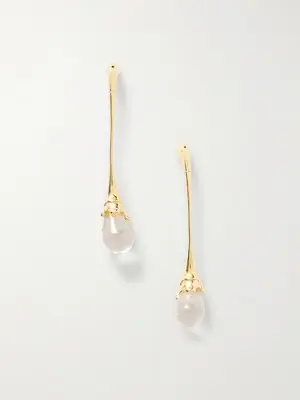 Bottega Veneta Gold-tone Earrings White