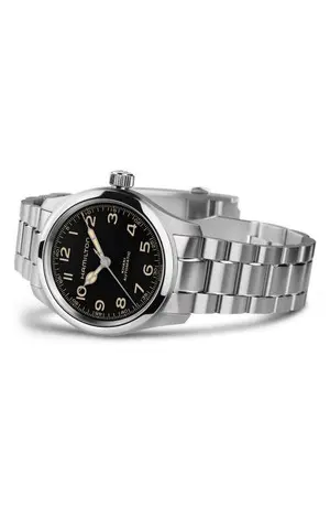 Hamilton Khaki Field Automatic Bracelet Watch - Black