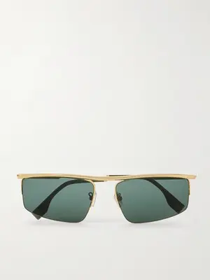 Fendi Travel Aviator-style Sunglasses - Gold