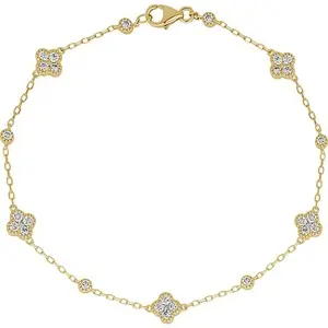 Bony Levy El Mar Gemstone & Diamond Station Bracelet 18k Yellow Gold