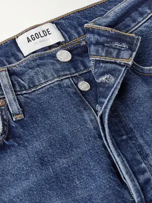 AGOLDE 90s Pinch Waist Cropped Jeans - Blue