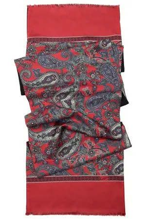 ELIZABETTA Veneziawool Backed Silk Scarf For
