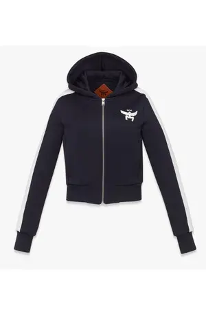 Mcm Essential Logo Terry Zip Hoodie