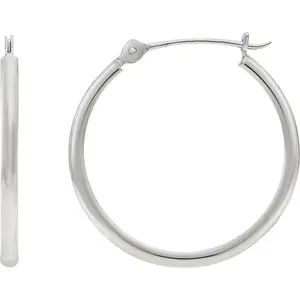 DONATELLO GIAN Sterling Hoop Earrings - Silver
