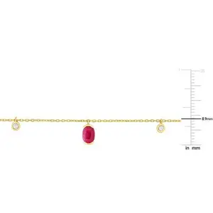JULIANNA B. 10k Yellow Gold And Diamond Station Necklace
