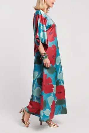 FRANCES VALENTINE Spinnaker Maxi Dress - Navy/red/multi
