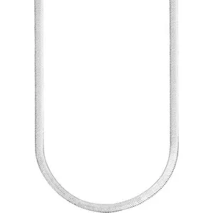 DONATELLO GIAN Sterling Thick Herringbone Chain Necklace - Silver