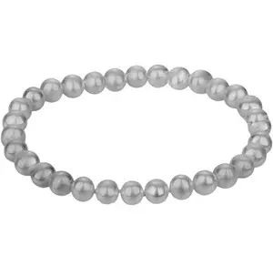 DONATELLO GIAN Donatello Gian'Name' Shell Pearl Stretch Bracelet Black