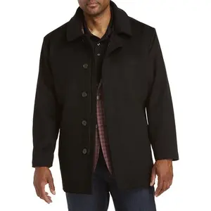 OAK HILL Big & Tall Wool-blend Overcoat