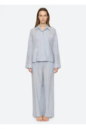 Sea Sheep Pj Set - Blue / Denim