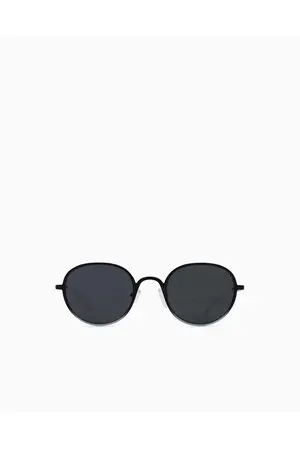 Emporio Armani Round Frame Sunglasses - Black