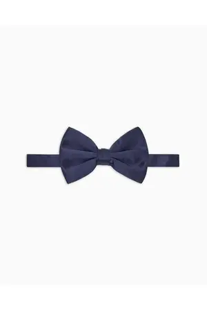 Giorgio Armani Silk Knotted Bow Tie - Blue