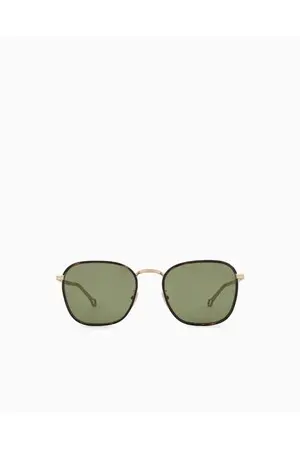 Giorgio Armani Square Frame Sunglasses - Gold