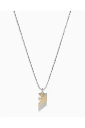 Emporio Armani Two-tone Pendant Necklace - Red