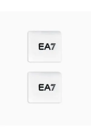 EA7 Tennis Wristbands - White