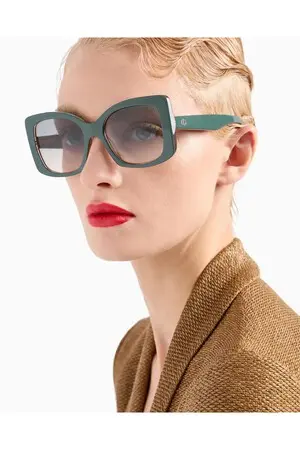 Giorgio Armani Cat-eye Bio-acetate Sunglasses - Green