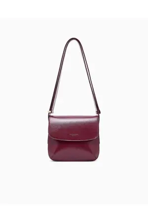 Giorgio Armani La Prima Palmellato-leather Bag - Burgundy