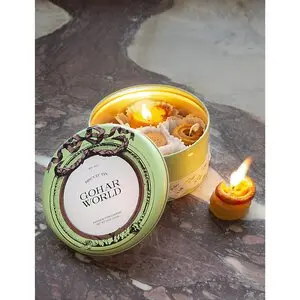 GOHAR WORLD Biscuit Tin Unscented Soy Wax Candle 13cm