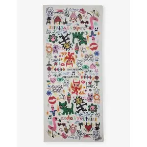 Zadig&Voltaire Delta Graphic-print Cotton Scarf - Flash