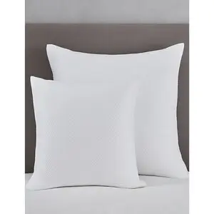 THE WHITE COMPANY Mason Large Cotton Cushion Cover 50cm X 50cm - White