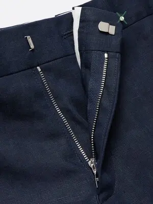 Orlebar Brown Griffon Tapered Linen Trousers - Blue