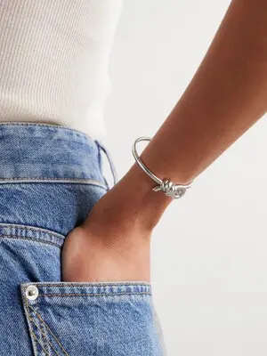 Bottega Veneta Knot Bracelet - Silver
