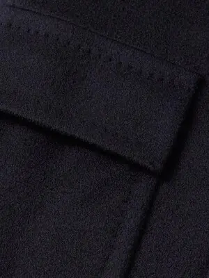 Thom Sweeney Double-breasted Wool And Cashmere-blend Felt Overcoat - Blue