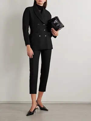 SALON 1884 Simone Wool And Silk-blend Twill Blazer