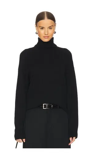 L'academie By Marianna Ronny Turtleneck Sweater - Black