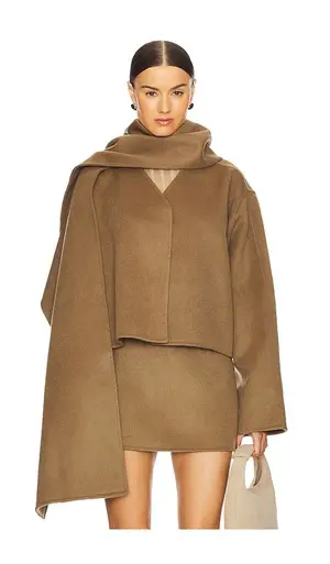 L'academie Milly Wool Jacket - Olive Green