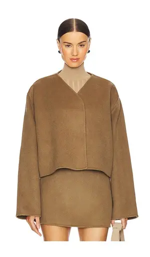 L'academie Milly Wool Jacket - Olive Green